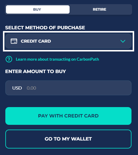 Buying Tokens — CarbonPath documentation