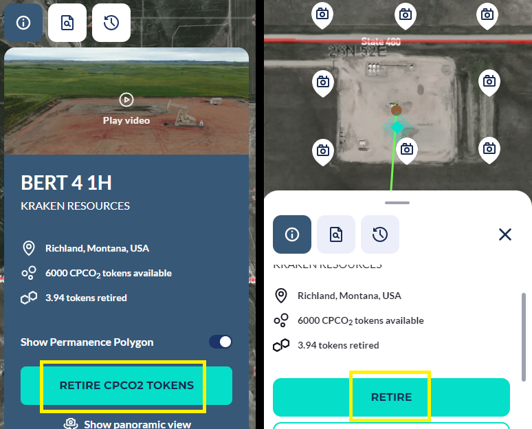 Retiring Tokens — CarbonPath documentation